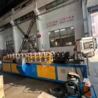 China línea de perforación integrada para puerta enrollada plana de seguridad Máquina formadora Cortinas rodillos industrial para bodegas y tiendas en Chile for sale