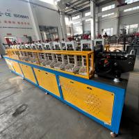 China línea de perforación integrada para puerta enrollada plana de seguridad Máquina formadora Cortinas rodillos industrial para bodegas y tiendas en Chile for sale