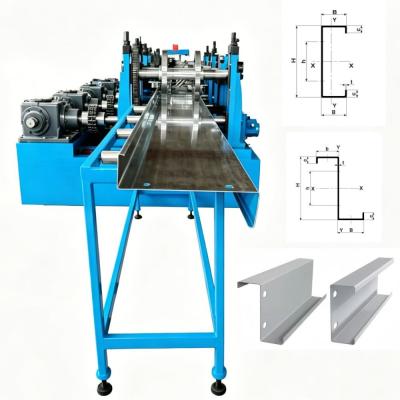 China 1.5-3.5mm Thickness Cee Zee Purlin Metal Frame Roll Forming Machine Multiple Sizes Adjustable for sale