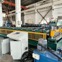 China USA 0.7-1.2mm Thickness Galvanized Steel 2.5 Inches Deck Composite Floor Deck Panel Roll Forming Machine With Embossing Roller For Sales for sale