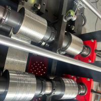 China Building Ceiling & Roof Structure 2 in 1 Top Roof Batten Roll Forming Machine Hat Omega Furring Channel Embossing Kurling for sale