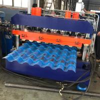 China 0.3-0.8 mm Roofing Sheets Africa Economic Glazed Tile Roll Forming Machine Villa Warehouse Factory Building Roof Panel for sale