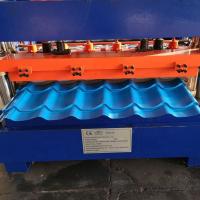 China 0.3-0.8 mm Roofing Sheets Africa Economic Glazed Tile Roll Forming Machine Villa Warehouse Factory Building Roof Panel for sale