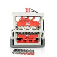 China Roofing Tile 1.5B Type And 2inches Double Deck Roll Forming Machine 0.75-1.2mm Thickness 1220mm Width for sale