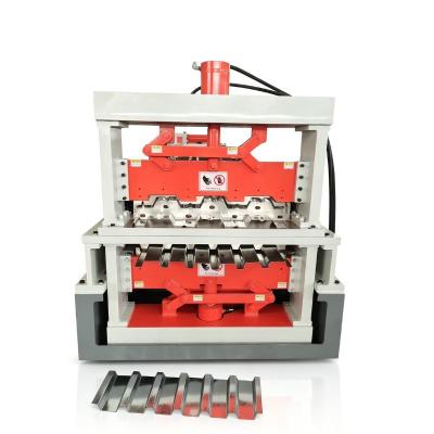 China Roofing Tile 1.5B Type And 2inches Double Deck Roll Forming Machine 0.75-1.2mm Thickness 1220mm Width for sale