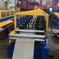 China 0.3-0.8mm PPGI Galvanized Sheet Ridge Cap Roll Forming Machine Metal Warehouses Retail Buildings Roofing System for sale