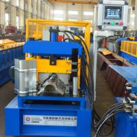 China 0.3-0.8mm PPGI Galvanized Sheet Ridge Cap Roll Forming Machine Metal Warehouses Retail Buildings Roofing System for sale