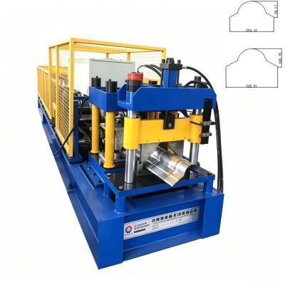 China 0.3-0.8mm PPGI Galvanized Sheet Ridge Cap Roll Forming Machine Metal Warehouses Retail Buildings Roofing System for sale