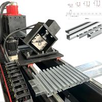 China Hydraulic Punching 1.5-2.5mm GI Stainless Steel Strut Channel Slotted & Unsoltted Uni Solar Structure Channel Roll Forming Machine With Servo Following Cutting For Sale for sale