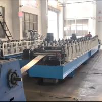 China Hydraulic Punching 1.5-2.5mm GI Stainless Steel Strut Channel Slotted & Unsoltted Uni Solar Structure Channel Roll Forming Machine With Servo Following Cutting For Sale for sale