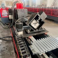 China Hydraulic Punching 1.5-2.5mm GI Stainless Steel Strut Channel Slotted & Unsoltted Uni Solar Structure Channel Roll Forming Machine With Servo Following Cutting For Sale for sale