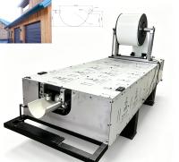 China 0.3-0.7mm Galvanized Steel PPGI Portable Half Round Seamless Gutter Roll Forming Machine Residential Roof Rainwater Drainage for sale