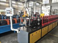 China 0.6-1.2mm Galvanized Steel Roller Shutter Door Slat Roll Forming Machine Tiras Para Cortina Europea Machine With Dual-Purpose Cutting Blade for sale