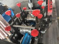China 0.6-1.2mm Galvanized Steel Roller Shutter Door Slat Roll Forming Machine Tiras Para Cortina Europea Machine With Dual-Purpose Cutting Blade for sale