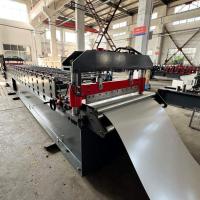 China Industrial Warehouse Workshop Mall Sports Klip Lock 700/406 Standing Seam Roll Forming Machine Boltless Hidden Metal Roofing Panel for sale