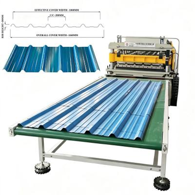 China High Speed 0-30 Meters Per Minute IBR Roof Sheet Roll Forming Machine with 0.3mm-0.8mm Thickness for sale
