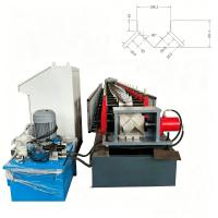 China 0.8-1.0mm Thickness Galvanized Steel Rain Valley Gutter Roll Forming Machine House Factory Warehouse Roof for sale