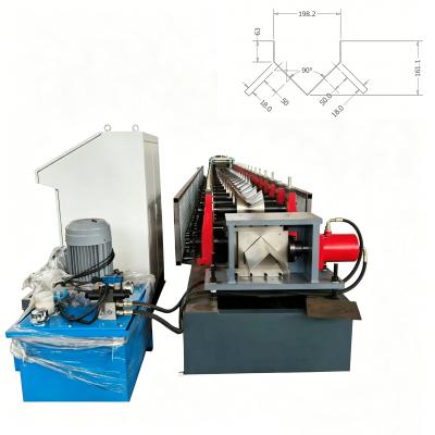 China 0.8-1.0mm Thickness Galvanized Steel Rain Valley Gutter Roll Forming Machine House Factory Warehouse Roof for sale