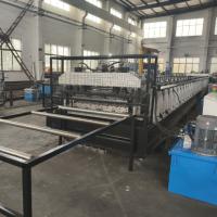 China Galvanized Steel B Deck Composite Floor Deck Panel Roll Forming Machine 0.8~1.6mm With Embossing Roller For USA Mexico for sale