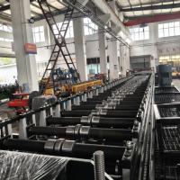China Galvanized Steel B Deck Composite Floor Deck Panel Roll Forming Machine 0.8~1.6mm With Embossing Roller For USA Mexico for sale