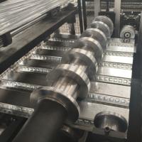 China Galvanized Steel B Deck Composite Floor Deck Panel Roll Forming Machine 0.8~1.6mm With Embossing Roller For USA Mexico for sale
