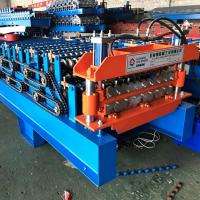 China Africa Double Layer IBR Trapezoidal Corrugated Roof Sheet Roll Forming Machine Warehouse Factory Residential Roof Economical for sale