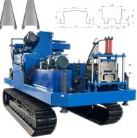 China Mobile 0.6-0.8mm Agriculture Channel Gutter Roll Forming Machine for sale