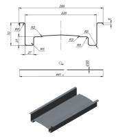 China Mobile 0.6-0.8mm Agriculture Channel Gutter Roll Forming Machine for sale