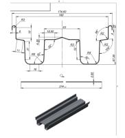 China Mobile 0.6-0.8mm Agriculture Channel Gutter Roll Forming Machine for sale