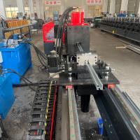 China 1.5-2.5mm Galvanized Coils PV Solar Strut Channel Roll Forming Machine Servo Hydraulic Punching  Solar Mounting Bracket for sale
