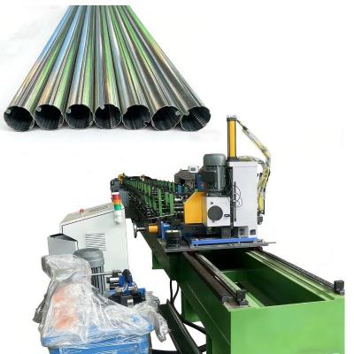 China Galvanized Steel 70mm Diameter Awning Tube Roll Forming Machine with 0.6mm-1.2mm Thickness for sale