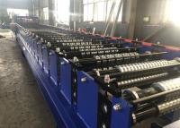 China Building Material Ridge Capping Metal Roll Forming Machine For Roof , Low Noise for sale