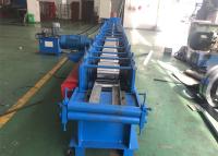 China Post Cutting Shutter Door Rail Roll Forming Machine , C Profile Rail Forming Machine With 12 Months for sale