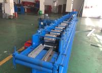 China Galvanized Steel Profile Roller Shutter Door Guide Rail Roll Forming Machine With PLC Control for sale