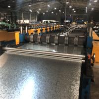 China Galvanized Metal Floor Deck Roll Forming Machine PLC Control 0.8-1.5mm for sale