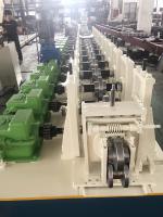 China 16 Stations Chain Drive Vineyard Post Making Machine With Hydraulic Cutting for sale