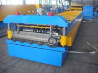 China Thin Material Galvanized Steel 0.12-0.3mm Corrugated Roof Sheet Roll Forming Machine 7.5KW for sale
