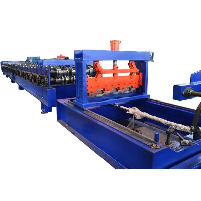 China Construction Steel Floor Deck Roll Forming Machine 0.75-1.2mm Thickness 18.5kW Motor 12m/min Speed for sale
