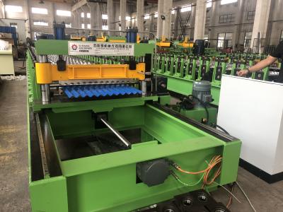 China Mini Corrugated Panel Roll Forming Machine 0.18-0.7mm 16 Stations for sale