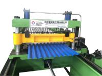 China Mini Corrugated Panel Roll Forming Machine 0.18-0.7mm 16 Stations for sale
