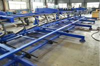 China 15KW Main Power Deck Floor Roll Forming Machine With Servo Following Cutting for sale