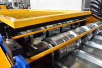 China Color Coated Coil IBR Roof Panel Roll Forming Machine 0-12m/min 7.5kW 18 Stations for sale