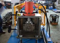 China 12 Rollers Steel T Post Stud And Track Roll Forming Machine With Hydraulic Punching Holes for sale