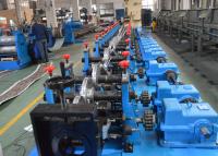 China 1.5 - 3mm Upright Rack Roll Forming Machine With Hydraulic Cutting For Storage System for sale