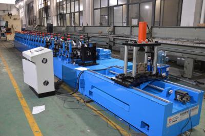China Galvanized Steel S235JR Rack Roll Forming Machine Chain Driven Multi Language for sale
