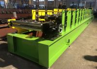 China 16 Rollers K Style Downspout Roll Forming Machine , Gutter Making Equipment PLC Control for sale
