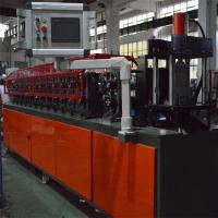 China Metal C Shape Furred Ceiling Light Keel Roll Forming Machine - 12m/min Speed, 0.4-0.6mm Thickness for sale