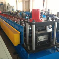 China Galvanized Steel 1-2mm Thickness M Purlin Rack Roll Forming Machine With Chain Drive for sale