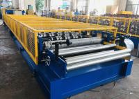 China 12m/Min 1.2 Inch Chain Drive Plc Control Metal Roof Panel Machine for sale