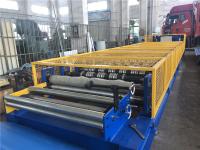 China Chain Drive 0.3mm 8m/Min Roof Panel Roll Forming Machine for sale